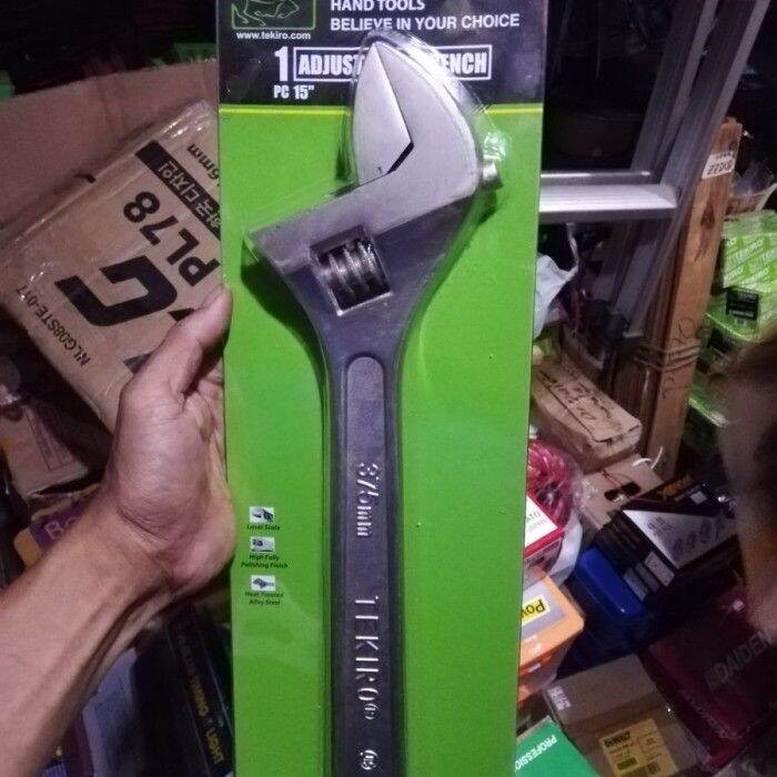 BMS - KUNCI INGGRIS PIPA TEKIRO 15" KUNCI BACO ADJUSTABLE WRENCH 15 ...