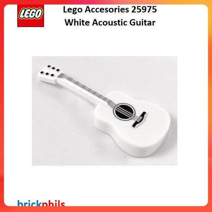 Lego Accesories 25975 White Acoustic Guitar (Building Block Set ...