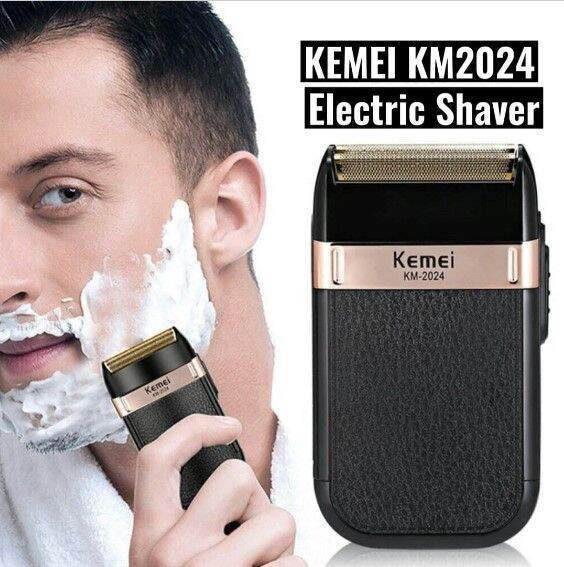 KEMEI Electric Shaver Men Twin Blade Waterproof Reciprocating Cordless Razor USB Rechargeable ...