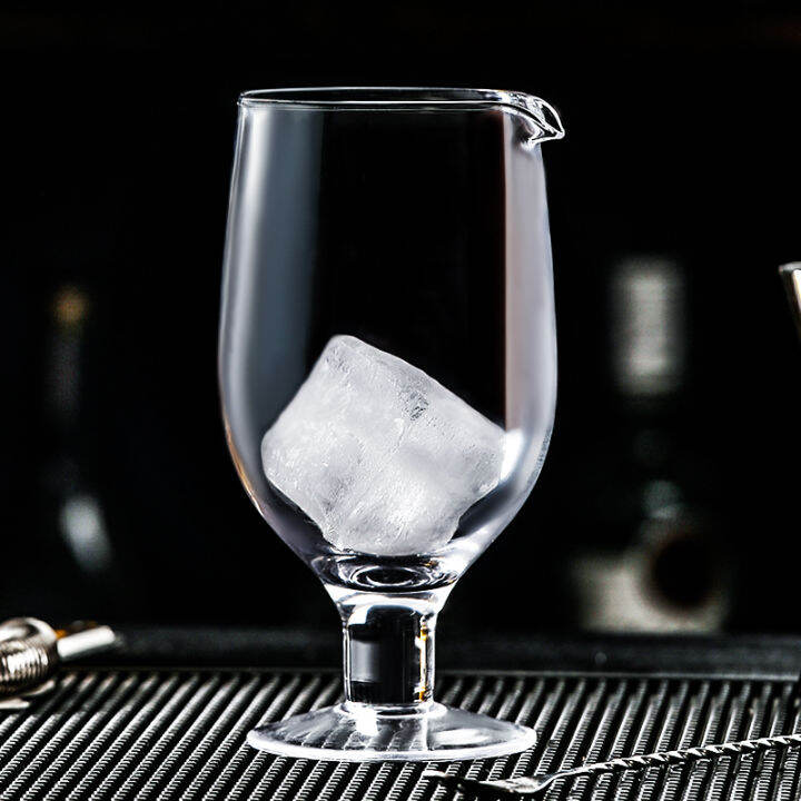 Japanese-style crystal high-footed mixing glass for mixing wine and ...