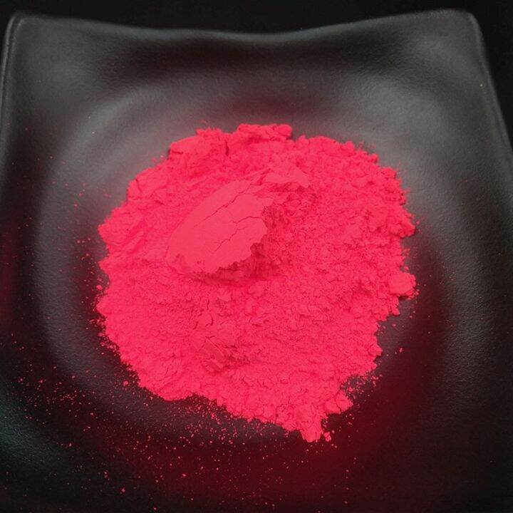 Red NEON Fluorescent powderPhosphor Powder For Printing Clothes 50g/lot ...