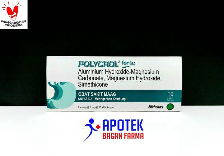 POLYCROL FORTE TABLET OBAT MAAG | Lazada Indonesia