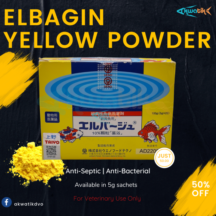 Japanese Yellow Powder Elbagin Fish Medicine 5grams | Lazada PH