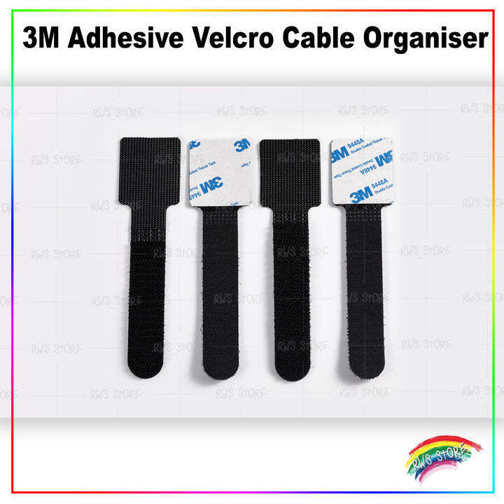 3M Adhesive Velcro Cable Organiser / 3M魔术贴数据线整理器 / Penyusun Kabel ...
