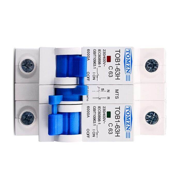TOMZN MTS Dual Power Manual Transfer Switch Circuit Breaker MCB 50HZ ...