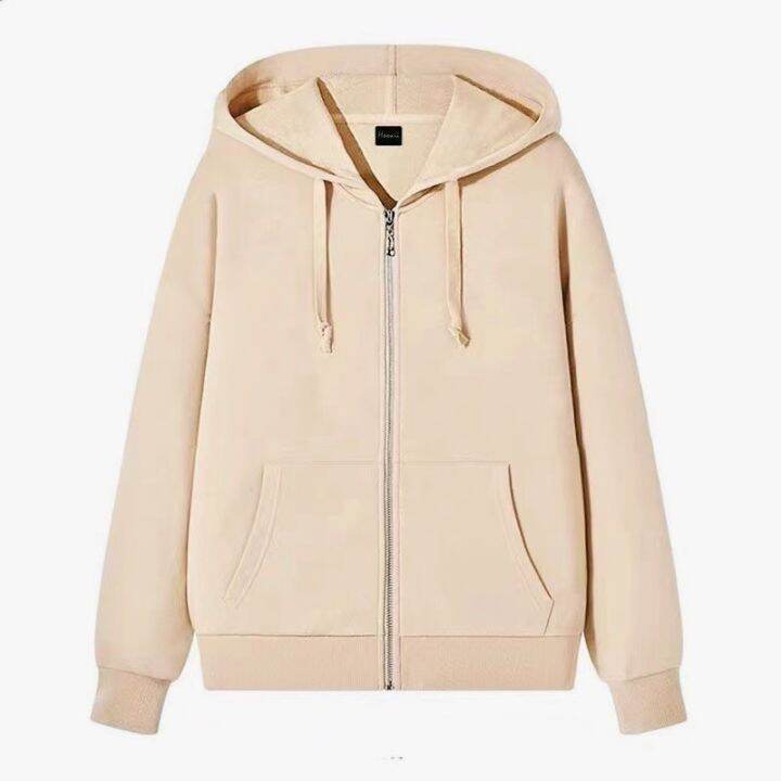 Plain Hoodie Jacket With Zipper/Unisex 11 Colors | Lazada PH
