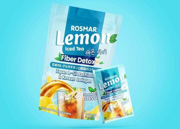 Rosmar Buy 1 Take 1 Lemon Iced Tea Fiber Detox Drinks Powder | Lazada PH