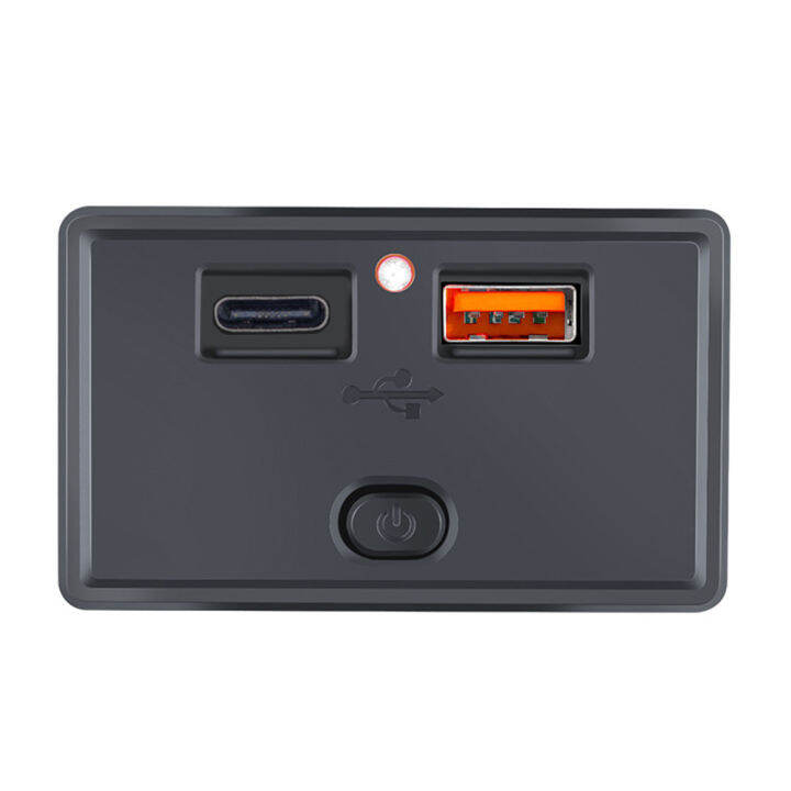 JaneDream Car Charger Socket USB +PD 12V/24V USB Charging Outlet Power ...