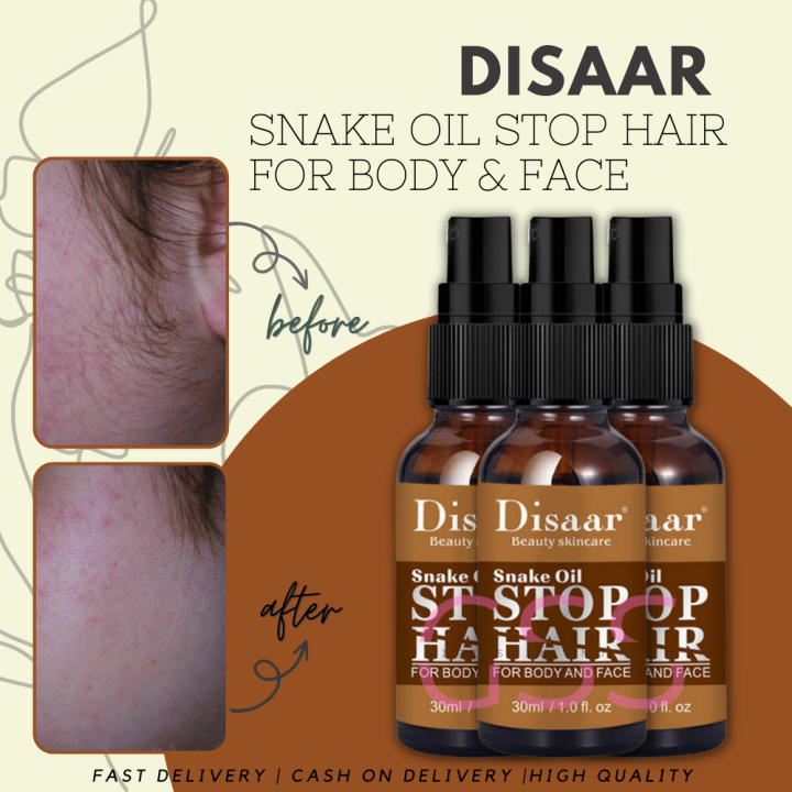 Disaar Hair Removal Snake Oil Spray Powerful Painless Effective Growth ...