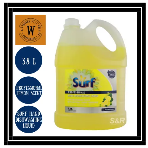 SURF Professional Hand Dishwashing Liquid, Lemon Scent - 3.8 L | Lazada PH