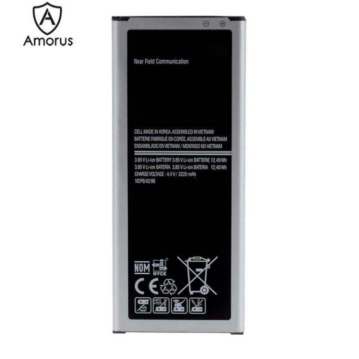 Amorus For Samsung Galaxy Note 4 3.85V 3220mAh Rechargeable Li-ion Battery (Encode: EB-BN910BBE ...