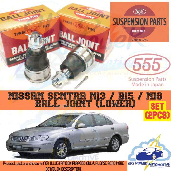 NISSAN SENTRA N13 / B15 / N16 555 JAPAN BRAND BALL JOINT (SET 2PCS ...