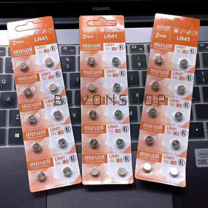 LR41 Original Maxell Silver Oxide Alkaline Battery 1.5V Watch Battery ...