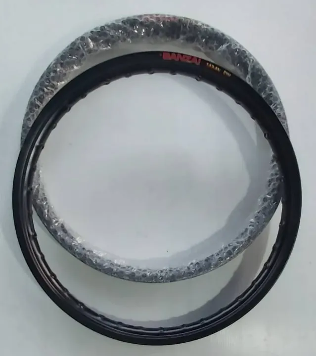 ล้อสี บันไซ Banzai สีดำ 1.4x17 จำนวน 1คู่ ล้อสี ล้อโล ล้อ ขอบล้อ RIM ...