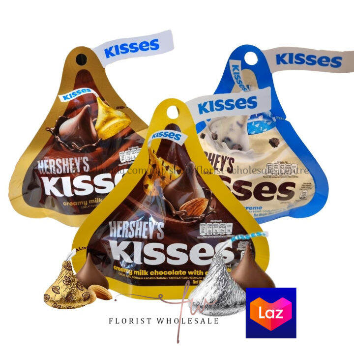 24 PACK - 1 BOX HERSHEY'S KISSES BOX MILK CHOCOLATE / MILK CHOCOLATE ...