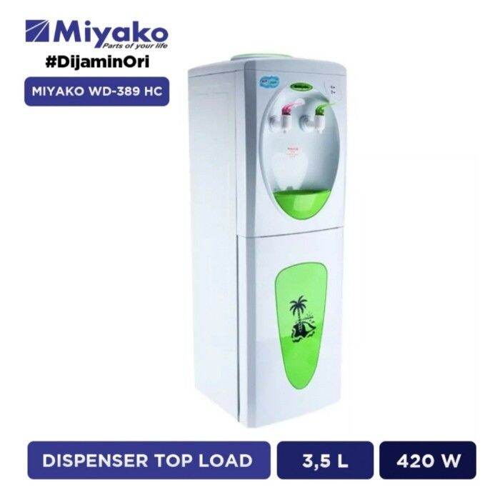 DISPENSER GALON ATAS MIYAKO WD389 HOT N COOL BARU | Lazada Indonesia