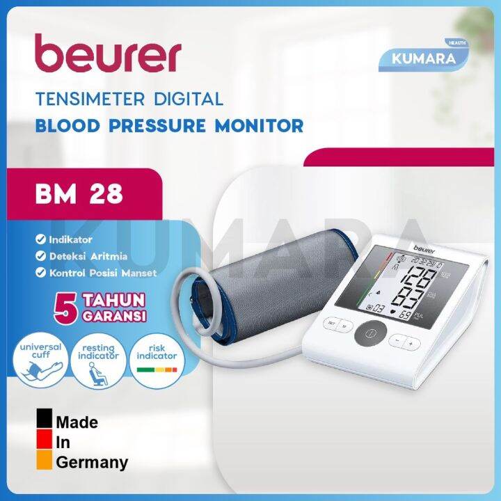 BEURER - Blood Pressure Monitor BM 28 / Alat Ukur Tensi Digital | Lazada Indonesia