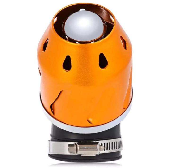 Universal Bullet Shape Air Filter for Motorcycle (35-42mm) Orange ...