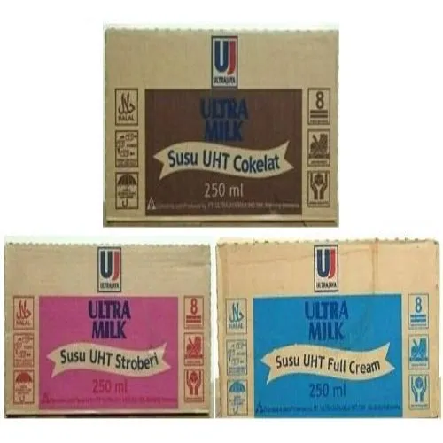 Ultra Milk Susu UHT Strawberry Full Cream Cokelat 200 ml 1 Dus Isi 24 Kotak | Lazada Indonesia