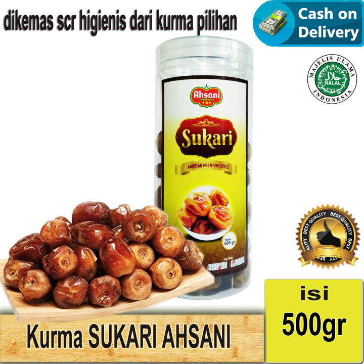Kurma SUKARI AHSANI Al Qassim Kemasan Premium 500gr | Lazada Indonesia