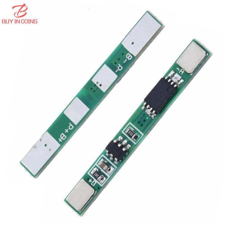 แบตเตอรี่ BMS PCM Li-Ion 3A 1S 3.7V แผ่นป้องกัน Pcm 10ชิ้นสำหรับ18650แบตเตอรี่ลิเธียมไอออน Li ...