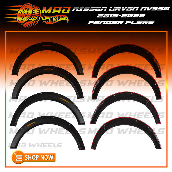 Nissan Urvan NV350 2015-2022 Fender Flare with Yellow Reflector (Black ...