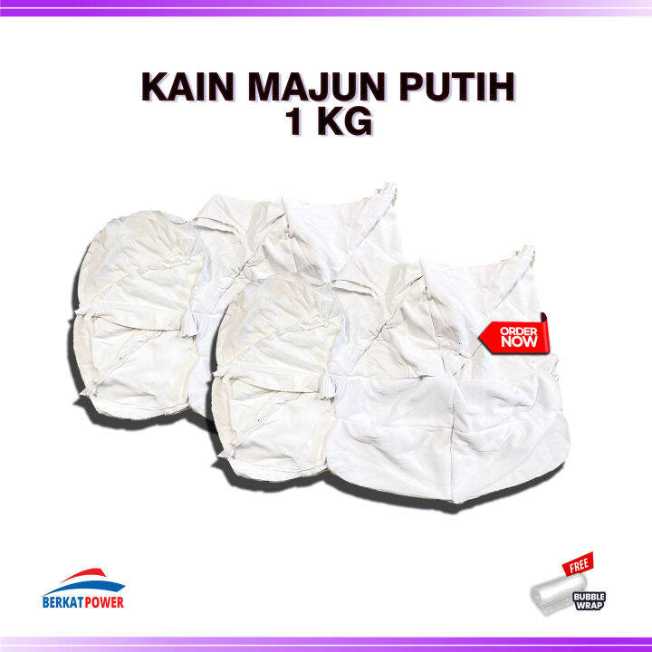 KAIN MAJUN CATTON PUTIH 1 KG | Lazada Indonesia