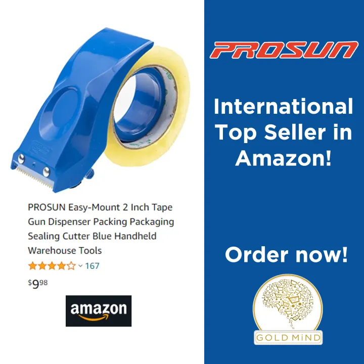 Prosun Tape Dispenser Light Weight (2.0 IN 50MM X180M ) - Gold Mind ...