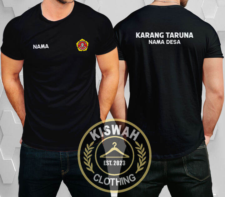 Kaos Tshirt Karang Taruna Gratis Nama dan Nama Desa Baju Distro | Lazada Indonesia
