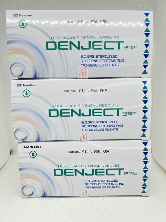 Denject Dental Needles 27G/Short,27G/Long,30G/XShort & 30G/Short 100 ...