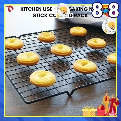 RM3 Redai Penyejuk Biskut / Roti Non-Stick Cooling Mesh Tray Small/Big ...