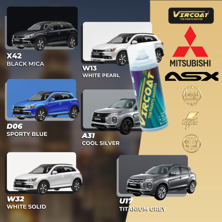 [Mitsubishi Asx] VIRCOAT Aerosol Spray 2K Paint/ Car Body Touch Up ...
