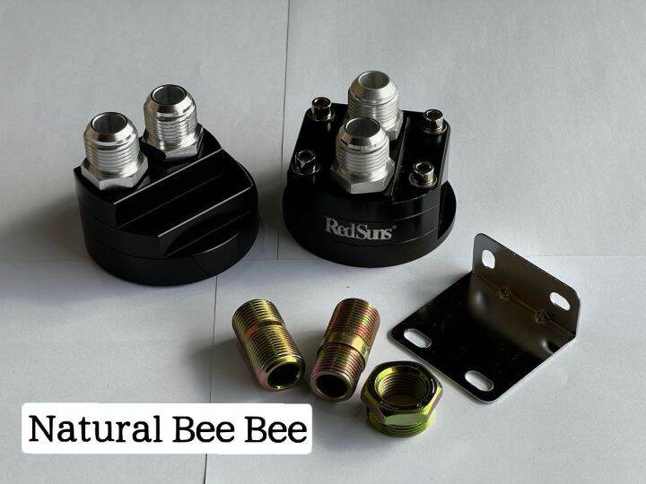 AN10 OIL COOLER Oil Filter Relocation Kit OIL FILTER SENDER SANDWICH ...