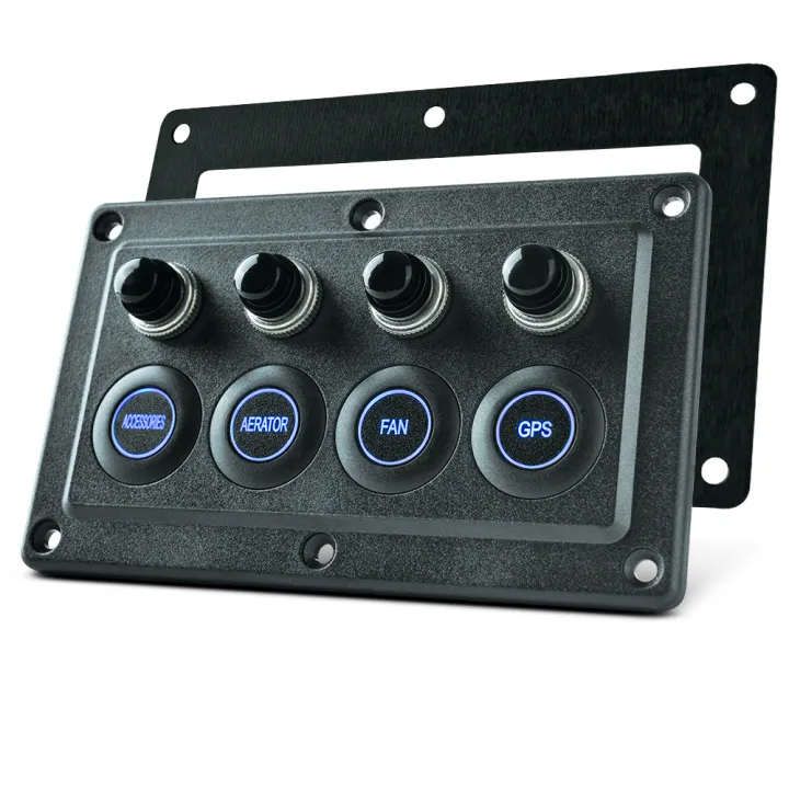 Clearance MICTUNING 12V/24V 4 Gang LED Slim Touch Screen Switch Panel ...