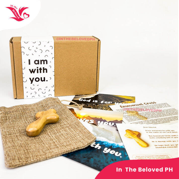 In The Beloved PH || Emmanuel Holding Cross gift box with bible verse ...
