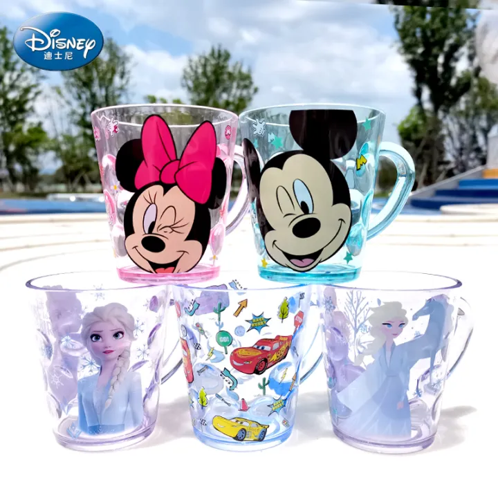 Disney Princess Mug Frozen Elsa Kids Plastic Cup with Handle Cartoon ...