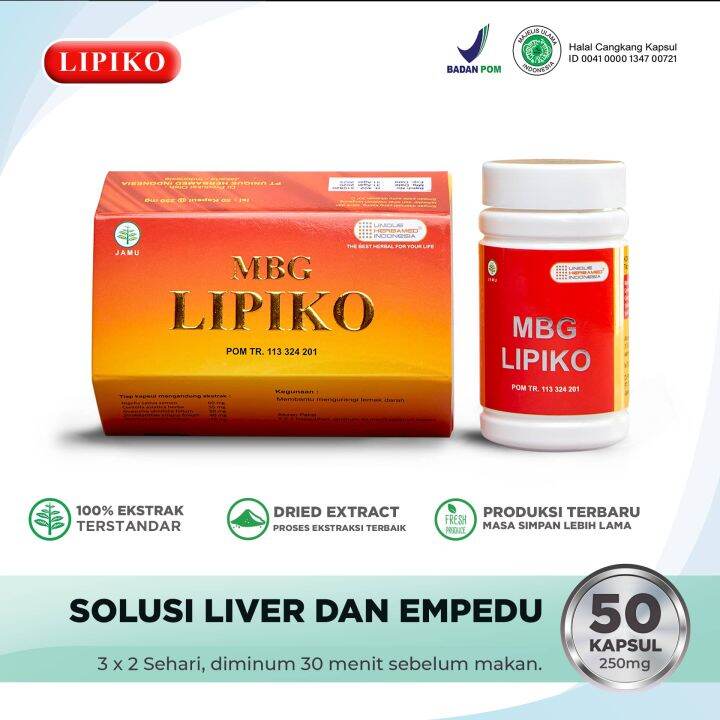 Herbamed Obat Memperbaiki & Menjaga Fungsi Hati Lipiko | Lazada Indonesia
