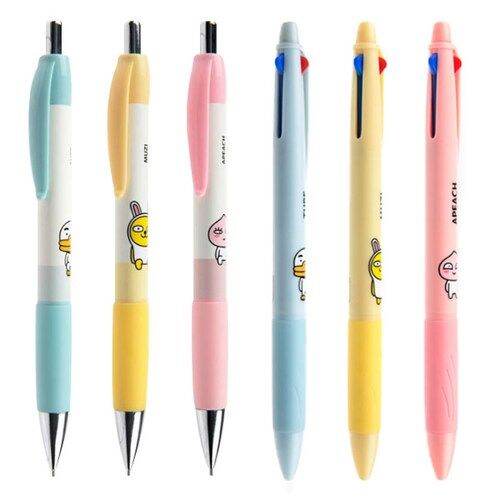 [ship from korea]Kakao Friends Sharp 3 Color Ballpoint Pen 3p Set ...