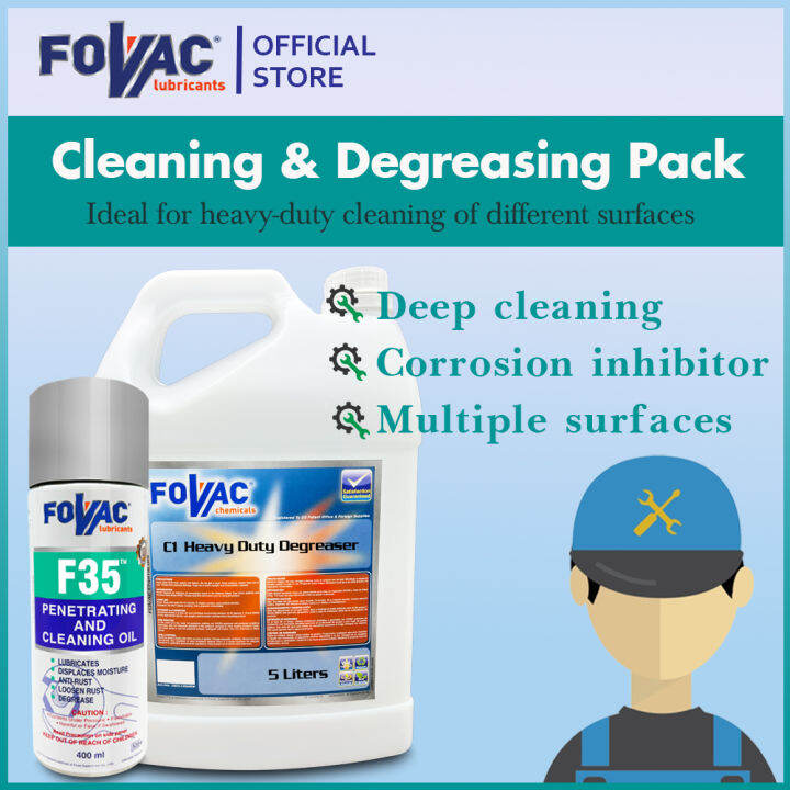 Cleaning and Degreasing Pack - Heavy Duty Degreaser + Penetrating ...