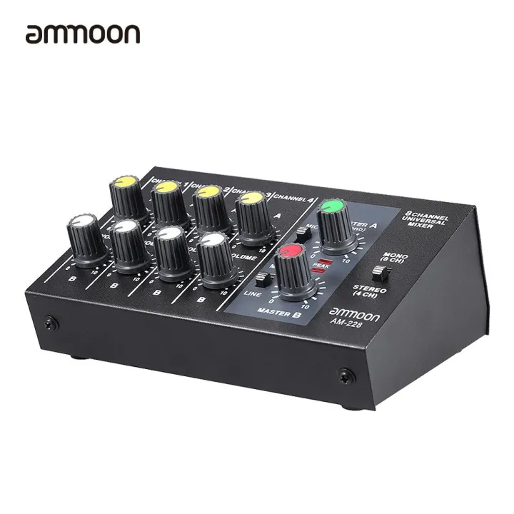 Ammoon AM-228 Mixer Suara Logam, Mixer Suara Logam Kebisingan Rendah ...
