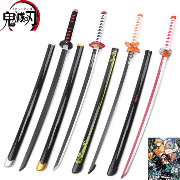 104cm Demon Slayer Weapon Sword Toy Cosplay Katana Props Fukuoka ...