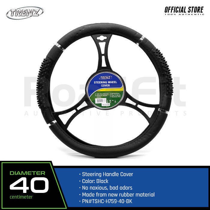 Trenz Car Accessories Steering Wheel Handle Cover 40cm Diameter TSHC ...