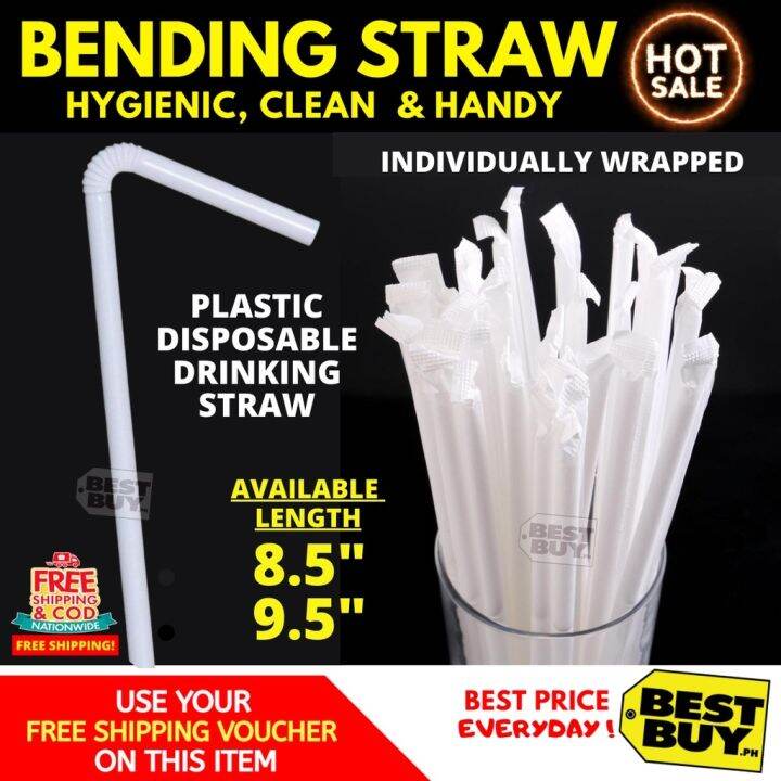 Hot fvic34 Bending Straw Individually Wrapped [CHEAPEST] | Lazada PH