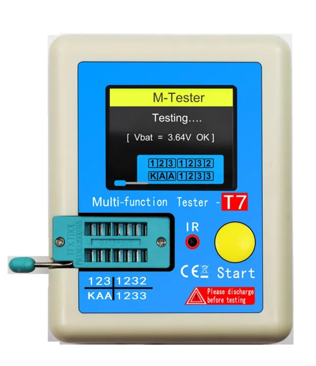 LCR-TC1 1.8" TFT LCD Display Multi-meter Transistor Tester Diode Triode ...