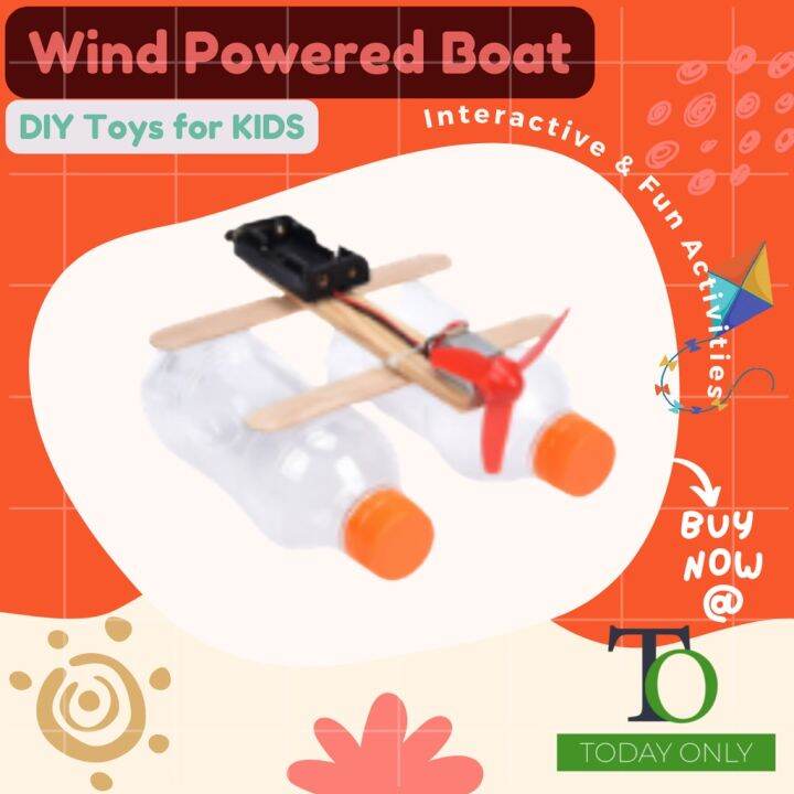 【WIND BOAT】Projek RBT DIY Kids Toy Science STEM Education Physic ...