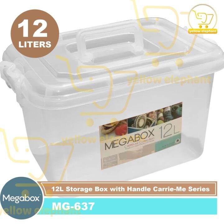 Megabox Storage Box With Handle Carrie-Me Series 12 Liters | Lazada PH