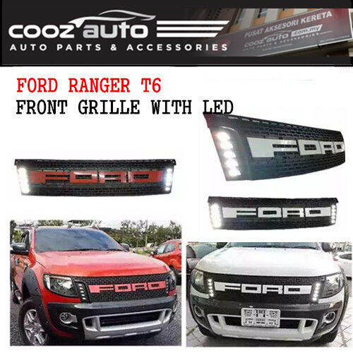 FORD RANGER T6 Front Grill Grille with LED | Lazada