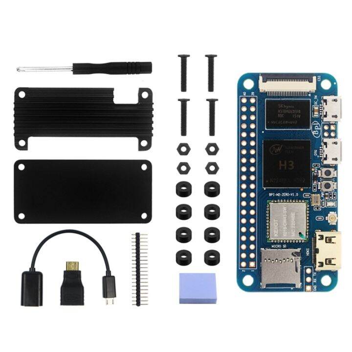 2X for Banana Pi M2 Zero Development Board+Aluminum Case+USB Cable Quad Core 512MB Allwinner H3 ...