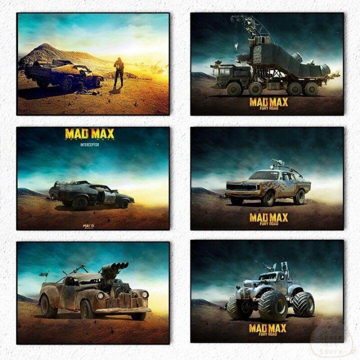โปสเตอร์รถม้า2022 Mad Max ภาพผ้าใบลายศิลปะภาพฝาผนังห้องรับแขกห้องนอนภาพ ...