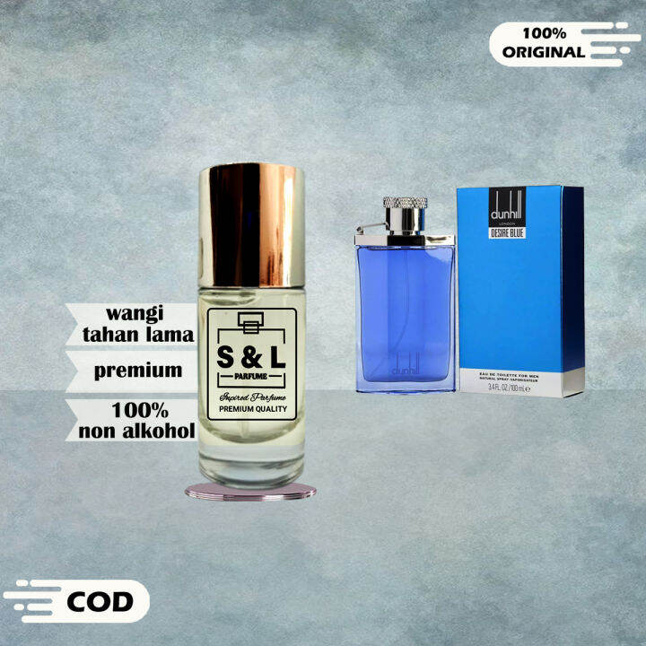 S&L Parfume Dnhil Blue Premium - Parfum Pria Tahan Lama 24 Jam Terwangi ...